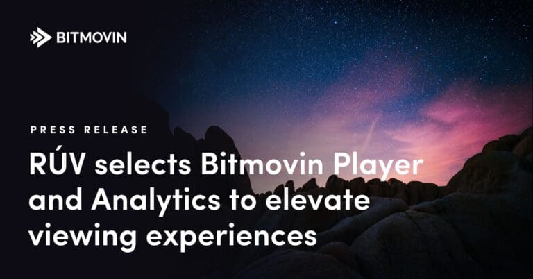 RÚV selects Bitmovin Player and Analytics